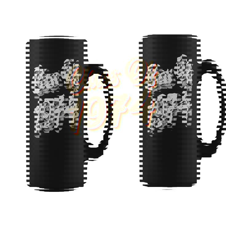 Vintage Class Of 1974 50Th Reunion High School Graduation 74 Coffee Mug ...