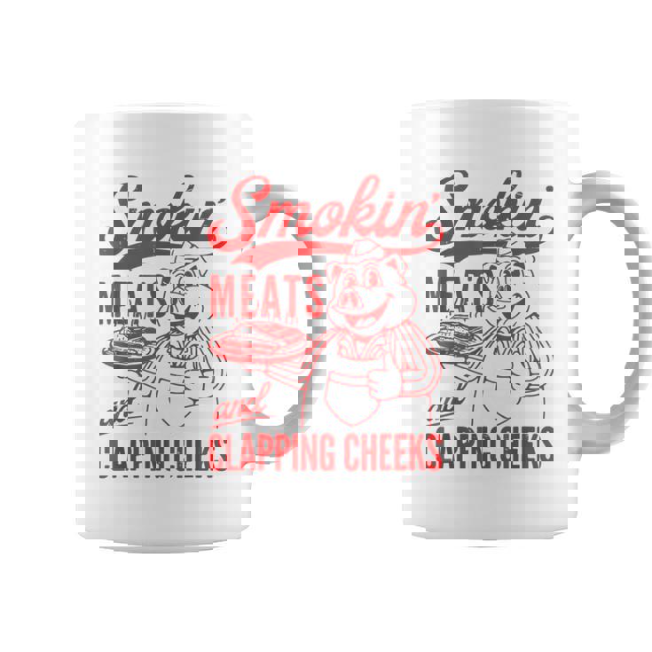 Bbq Meat Groovy Smoking Meats And Clapping Cheeks Coffee Mug | Mazezy
