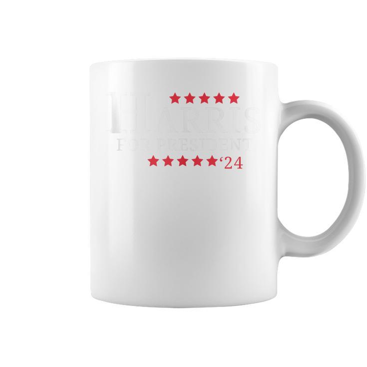 Kamala Harris For President 2024 American Flag Coffee Mug - Monsterry