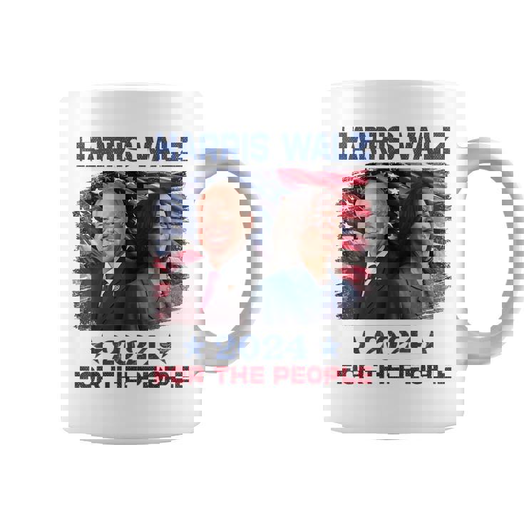 Kamala Harris Tim Walz Waltz 2024 For The People Coffee Mug | Mazezy AU