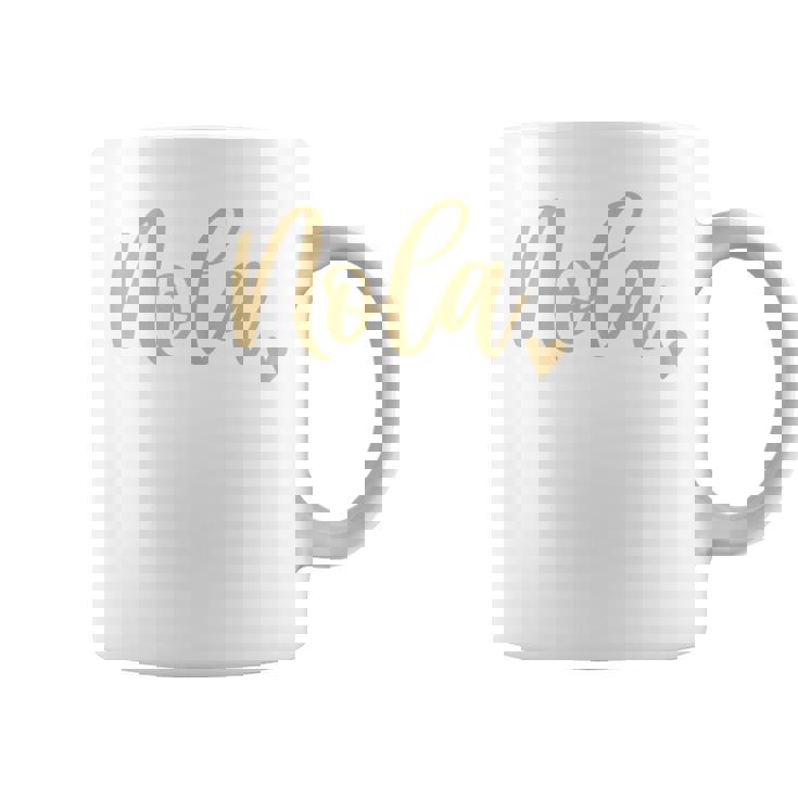 Nola New Orleans Cute Womens Coffee Mug | Mazezy