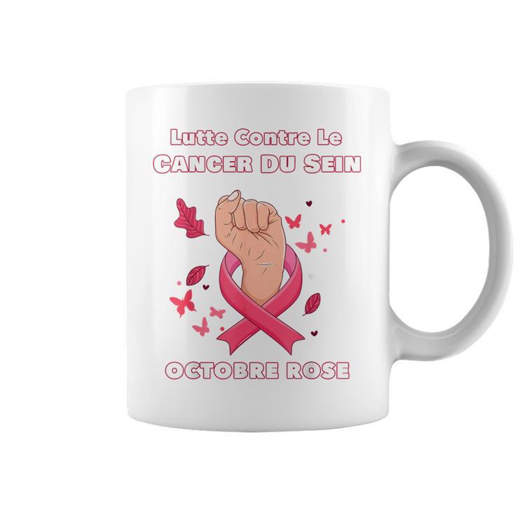 Ruban Rose Lutte Contre Cancer Du Sein Octobre Rose Tasse | Cadeauxyz