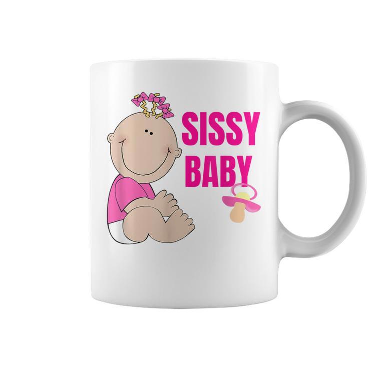 Sissy Baby Soother Sissification Feminization Coffee Mug - Monsterry