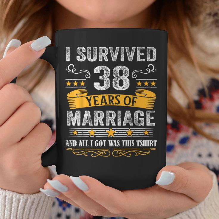 38Th Wedding Anniversary Couples Husband Wife 38 Years Coffee Mug ...