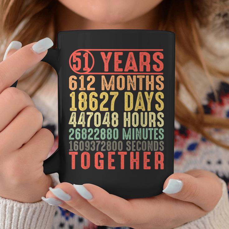 51 Years Together 51St Anniversary Parents Married Couples Coffee Mug ...