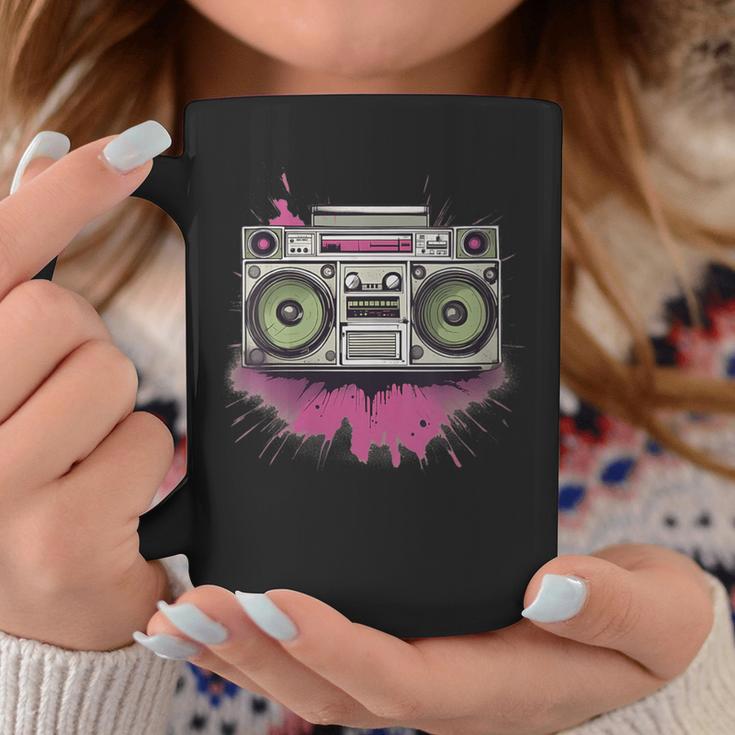 80S 90S Nostalgic Retro-Boombox Bringing Throwback-Memories Coffee Mug ...