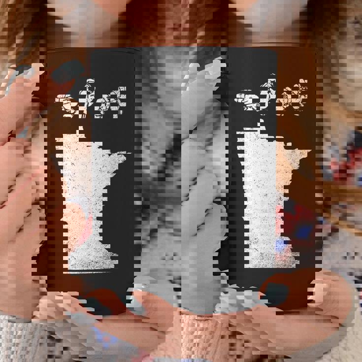 ASL American Sign Language Home Minnesota Graphic Print Coffee Mug ...