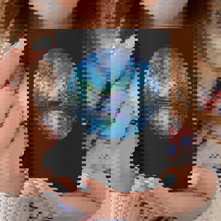 Aurora Borealis Night Sky Northern Lights Coffee Mug | Mazezy