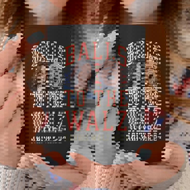 Balls To The Walz Kamala Harris Tim Walz Harris Walz 2024 Coffee Mug ...