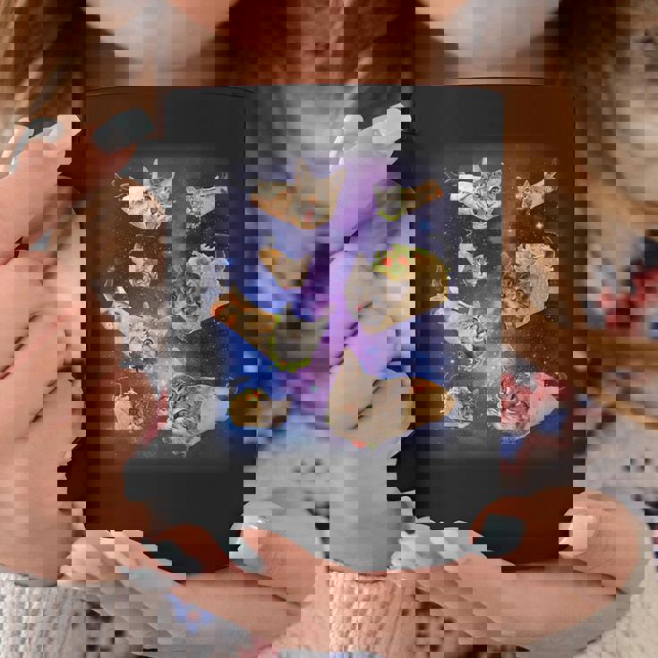 Burrito Cat And Taco Cat Space Galaxy Meme Tacocat Silly Coffee Mug ...