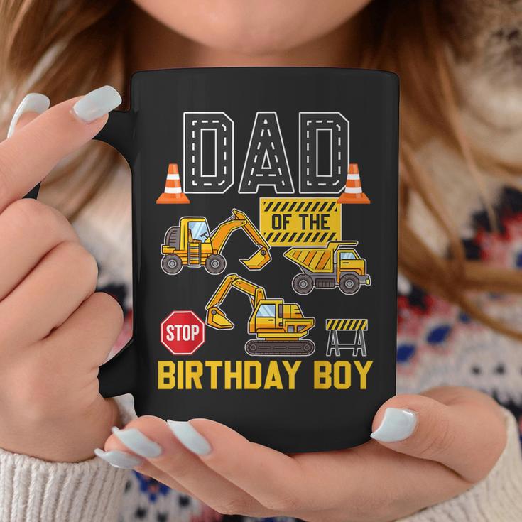 Dad Of The Birthday Boy Construction Worker Birthday Party Coffee Mug ...