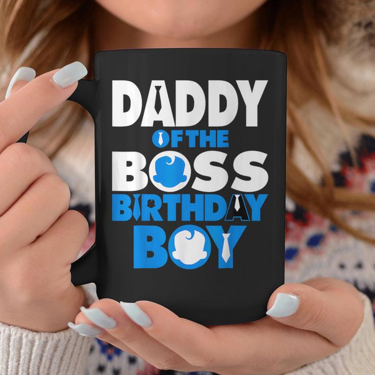 Daddy Of The Boss Birthday Boy Baby Decorations Coffee Mug | Mazezy