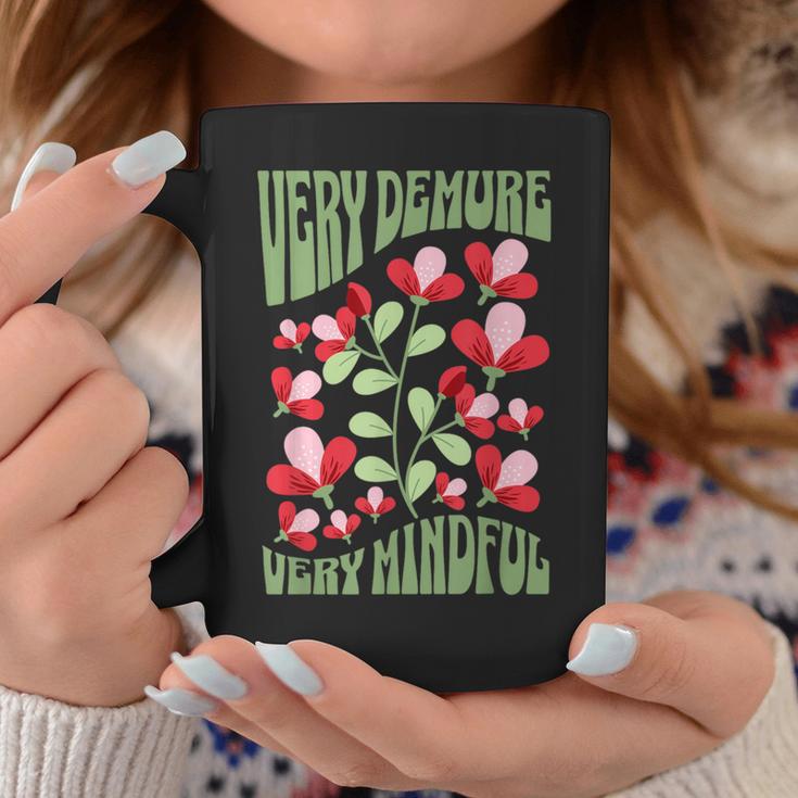 Very Demure Very Cutesy Very Mindful Gen Z Trend Coffee Mug | Mazezy