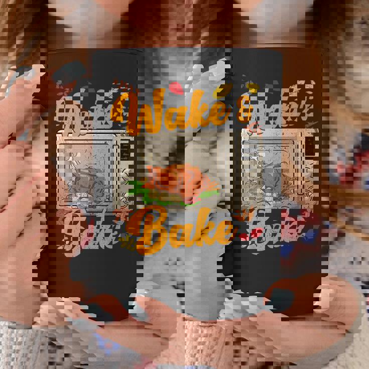 Thanksgiving Wake Bake Turkey Feast Meal Dinner Chef Coffee Mug - Monsterry