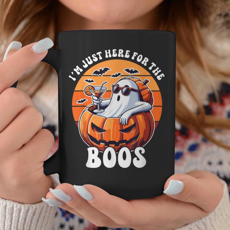 I'm Just Here For The Boos Ghost Halloween Coffee Mug | Mazezy
