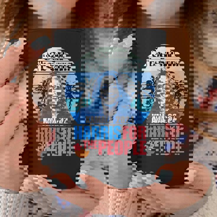 Kamala Harris Coconut Tree Summer Coffee Mug - Monsterry