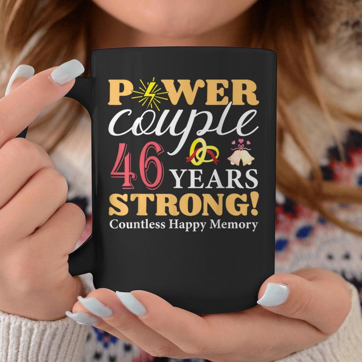 Married 46 Years Power Couple 46Th Wedding Anniversary Coffee Mug ...