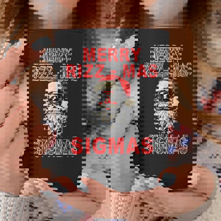 Merry Rizz Mas Sigmas Cool Santa Face Gen Alpha Christmas Coffee Mug ...