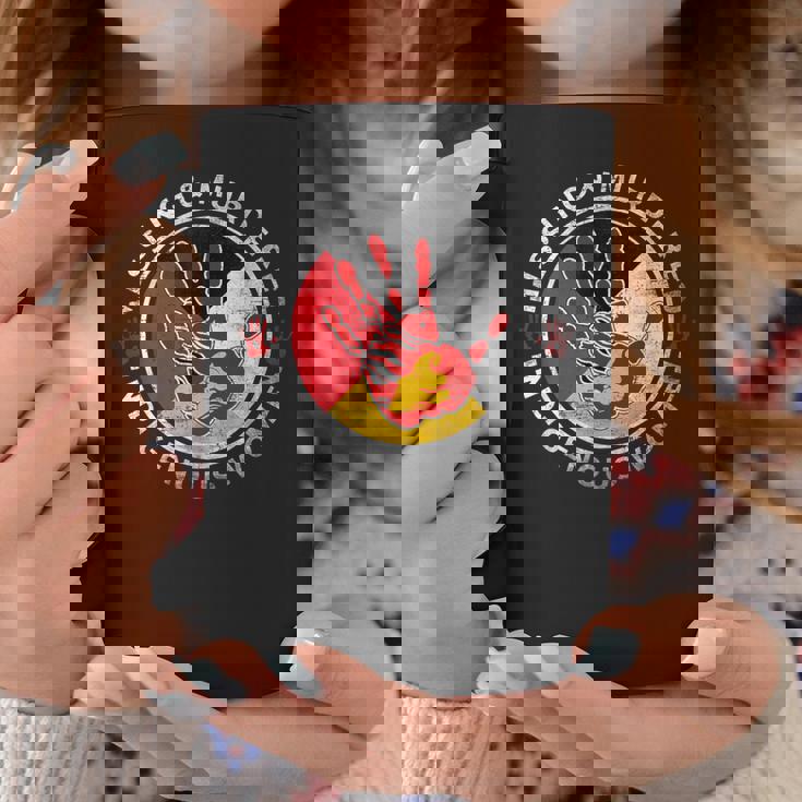 Mmiw Missing & Murdered Indigenous Red Hand Coffee Mug - Thegiftio
