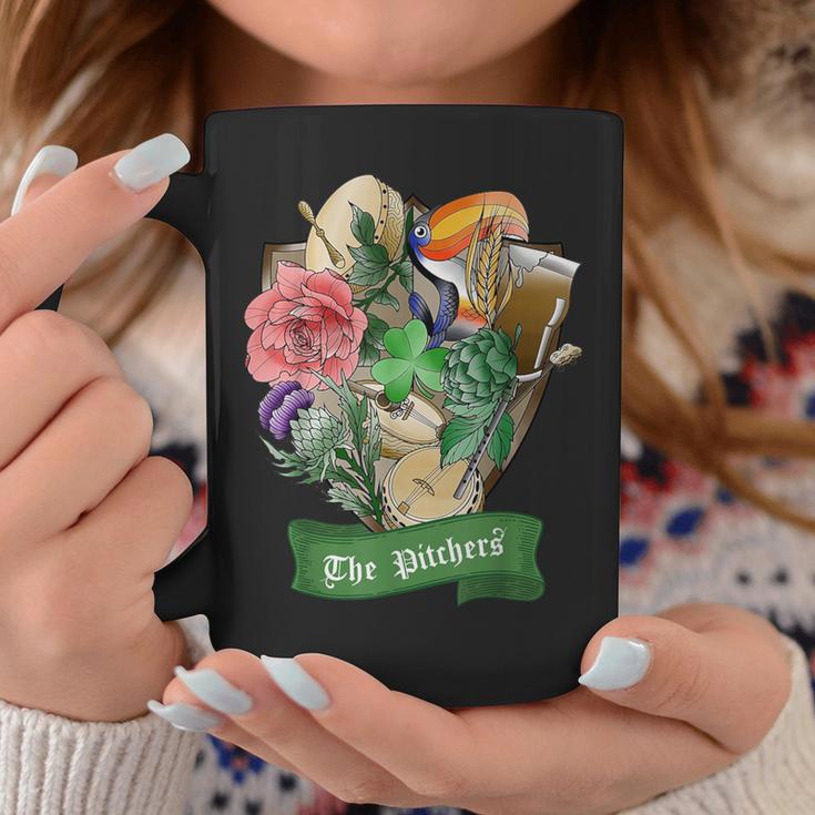 The Pitchers Band Irish Folk Rock Music Logo Coffee Mug - Monsterry