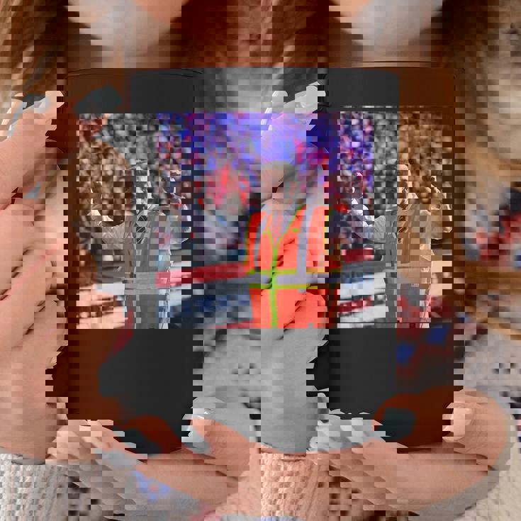 President Trump Garbage Truck Worker Vest MAGA 2025 Graphic Print ...