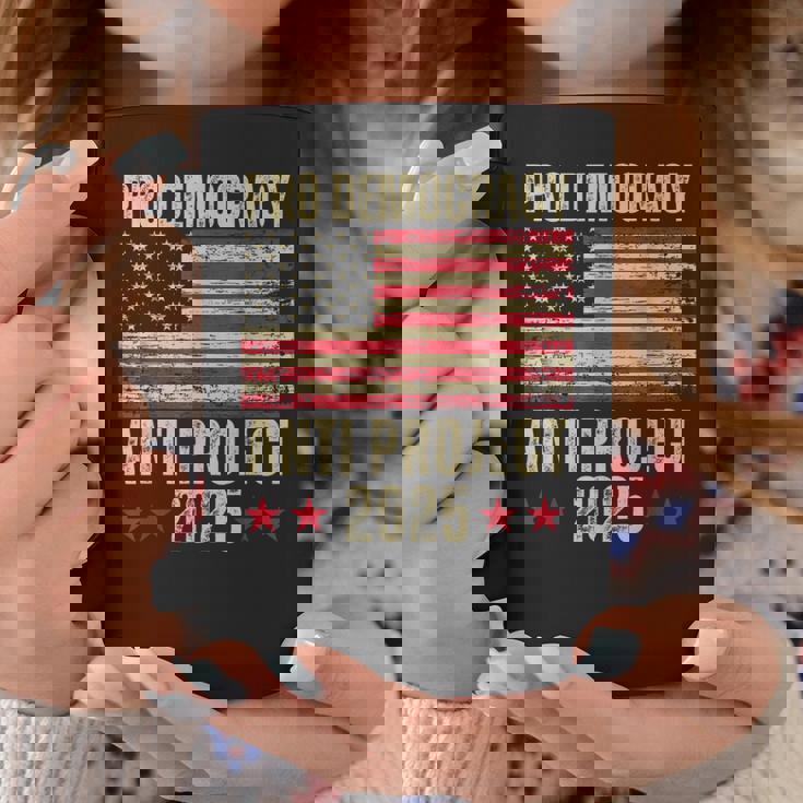 Pro Democracy Anti Project 2025 Stop Project 2025 Anti Trump Coffee Mug ...