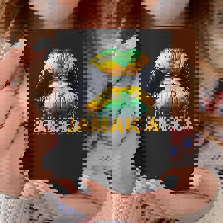 Rasta Reggae Lips Mouth Jamaican Music Kissing Coffee Mug - Seseable