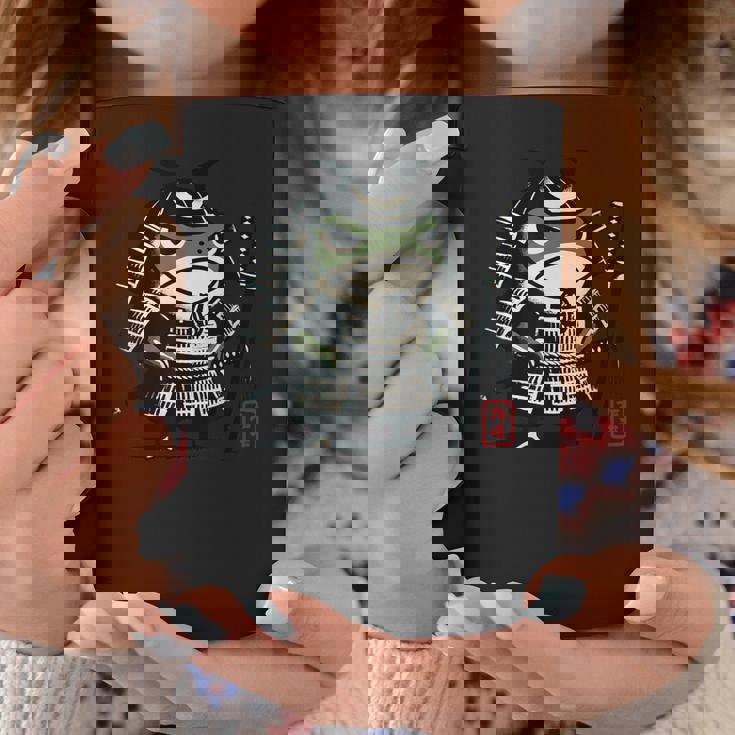 Samurai Grumpy Frog Matsumoto Hoji Style Coffee Mug - Monsterry