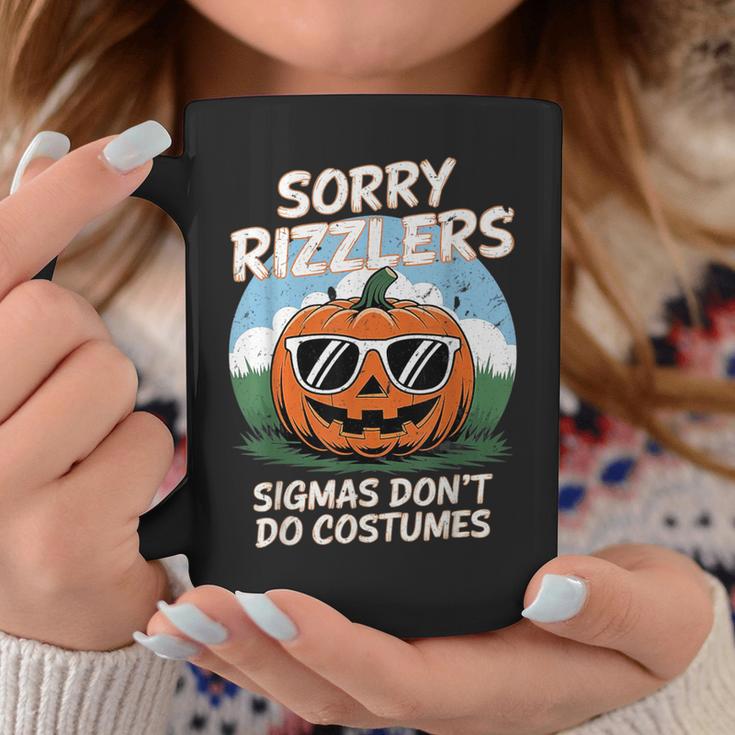 Skibidi Toilet Sigmas Don't Do Costumes Halloween Coffee Mug | Mazezy