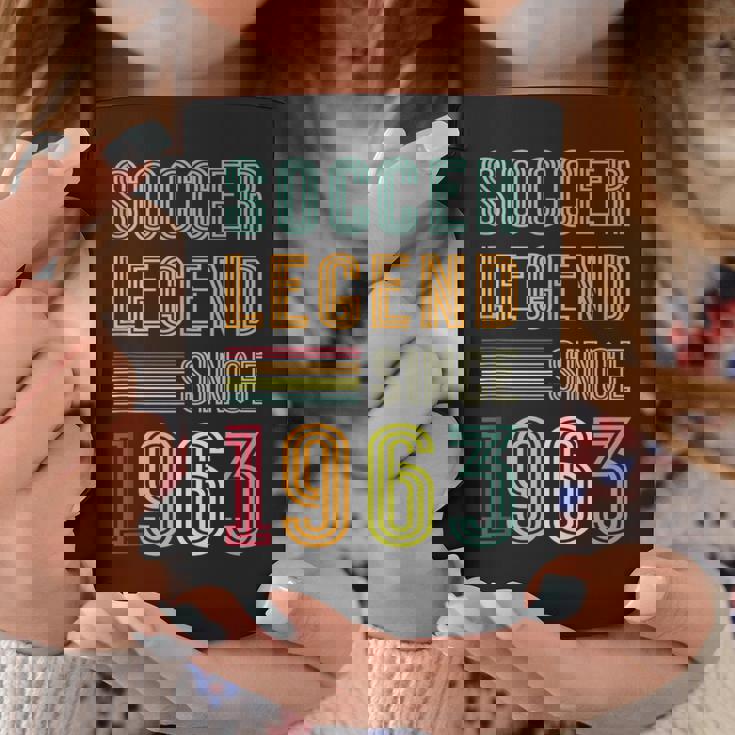 Soccer Legend 1963 61 Year Old Soccer Player 61St Birthday Coffee Mug ...