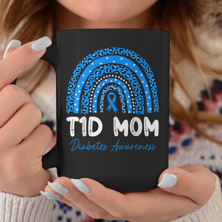 T1d Mom Diabetes Awareness Type 1 Diabetes Mother Rainbow Coffee Mug ...