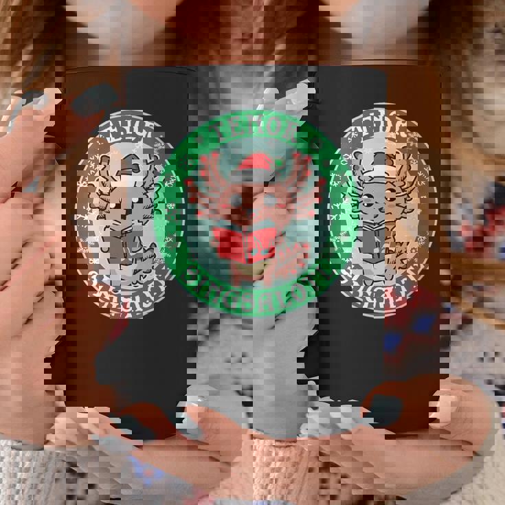 Tenor Christmas Caroler Cute Singing Axolotl Caroling Pun Graphic Print ...