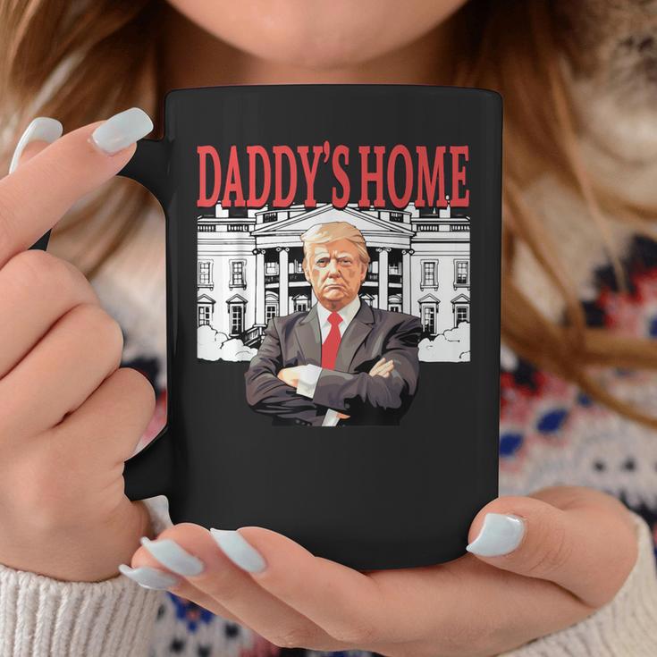 Trump 2024 Take America Back Daddy's Home Trump 2024 Coffee Mug | Mazezy