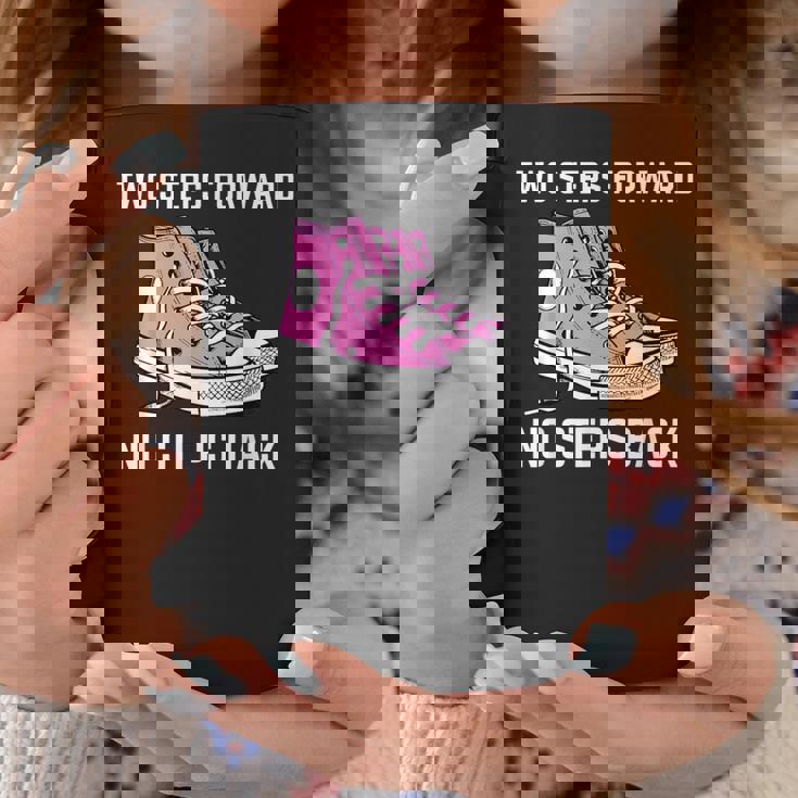 Two Steps Forward No Steps Back Kamala Harris Chucks Dance Coffee Mug ...