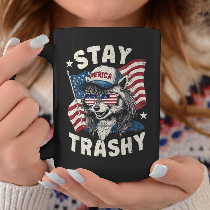 White Trash Party Attire Redneck Raccoon Stay Trashy Usa Coffee Mug ...