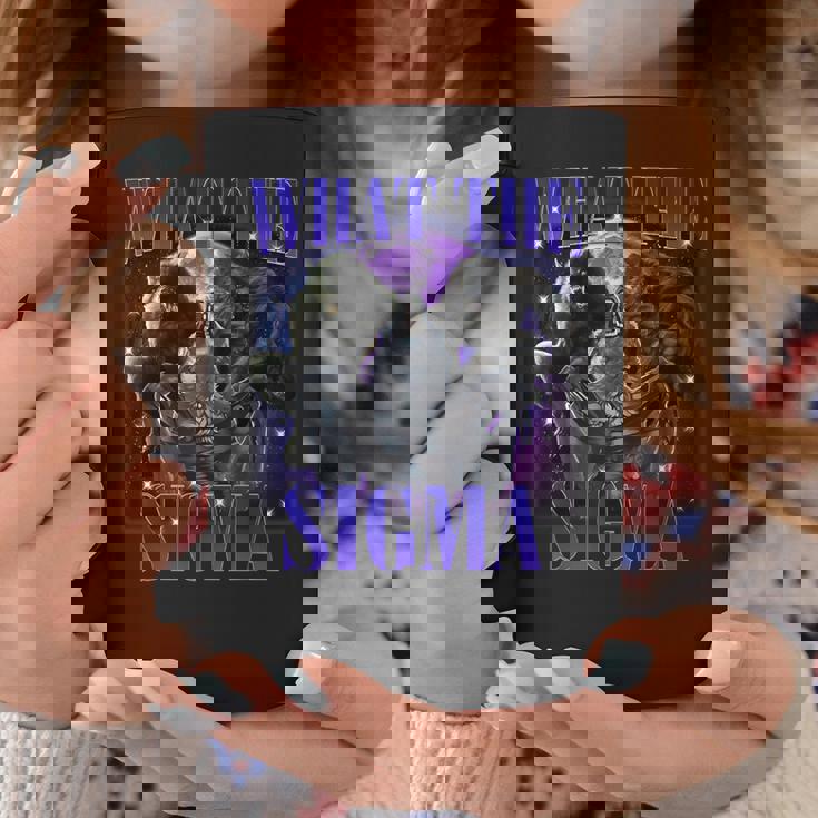 Wolf What The Sigma Alpha Wolf Meme Coffee Mug | Mazezy