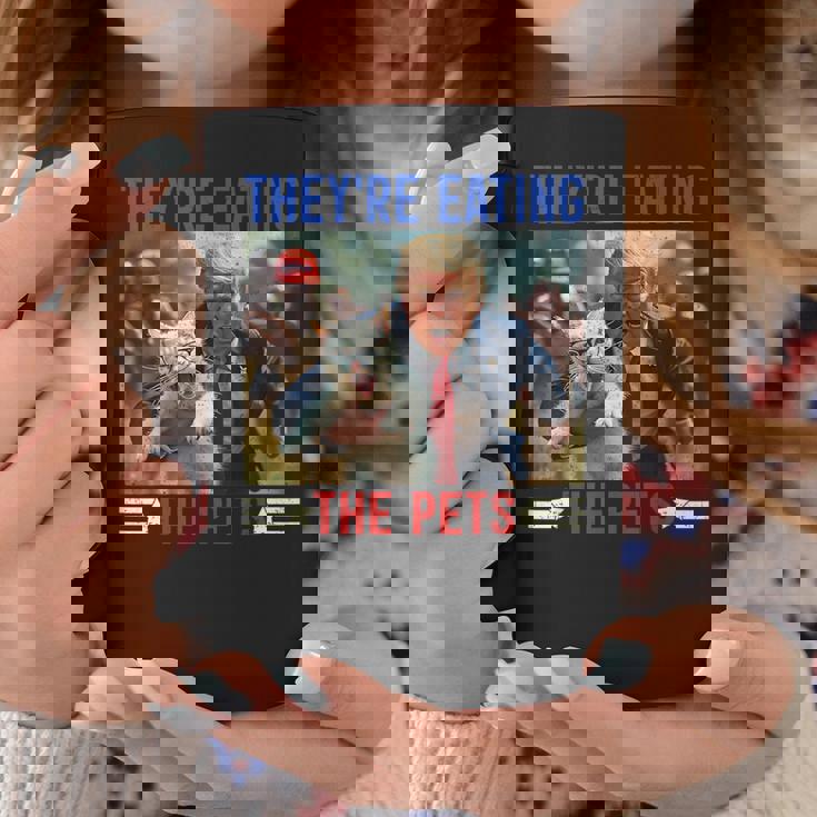 They're Eating The Pets Debate Quote 2024 Donald Trump Coffee Mug | Mazezy