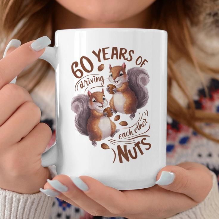 60Th Wedding Anniversary Driving Each Other Nuts 60 Years Coffee Mug ...