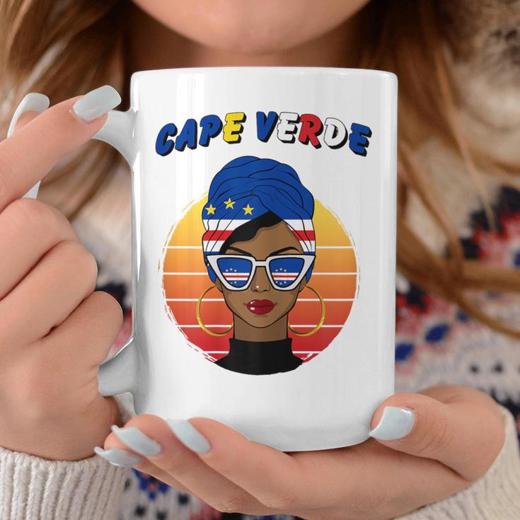 Cap-Vert Drapeau Du Cap-Vert Fille Du Cap-Vert Cap-Verdien Tasse ...