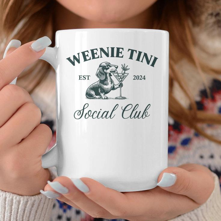 Dachshund Weenie Tiny Meme Social Club Dachshund Coffee Mug | Mazezy