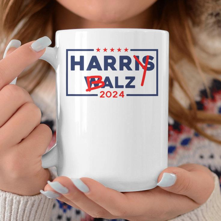 Harris Walz 24 Harry Balz 2024 Meme Democratic On Back Coffee Mug ...
