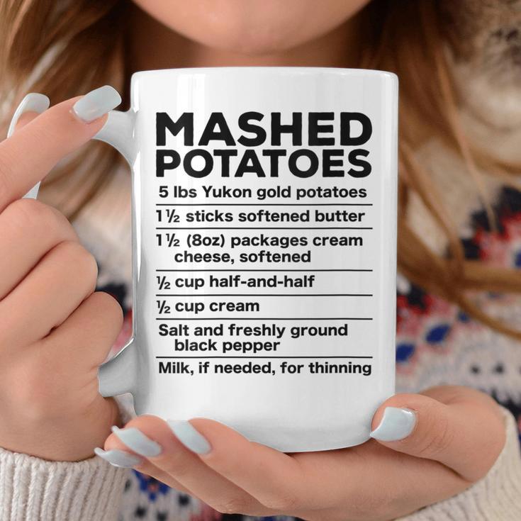 Mashed Potatoes Recipe Thanksgiving Food Costume Graphic Print Coffee ...