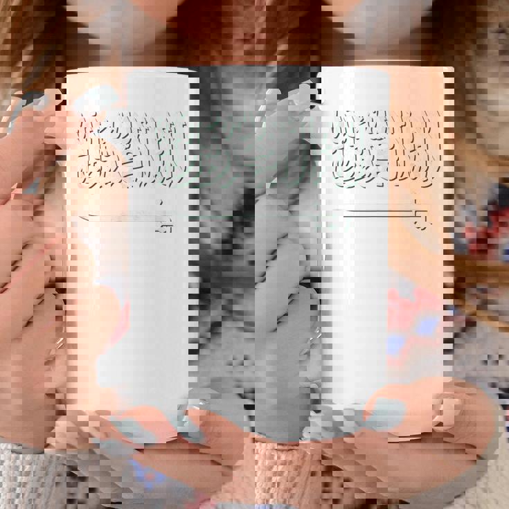 Proud Saudi Saudi Arabia Flag Arabic Calligraphy Taza de café - Regaloses