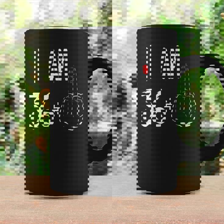 I Am 36 Plus 1 Middle Finger For A 37Th Birthday For Women Coffee Mug ...