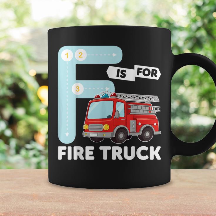 Alphabet Student F Is For Fire Truck Learning Abcs Teacher Coffee Mug ...