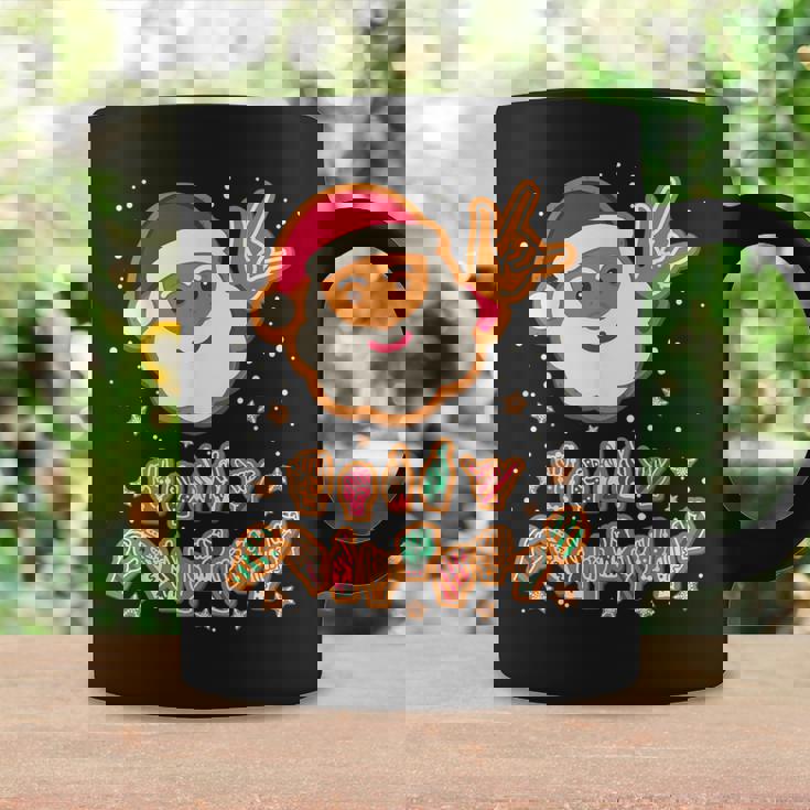 ASL Christmas Santa Signing Merry Christmas Sign Language Graphic Print ...