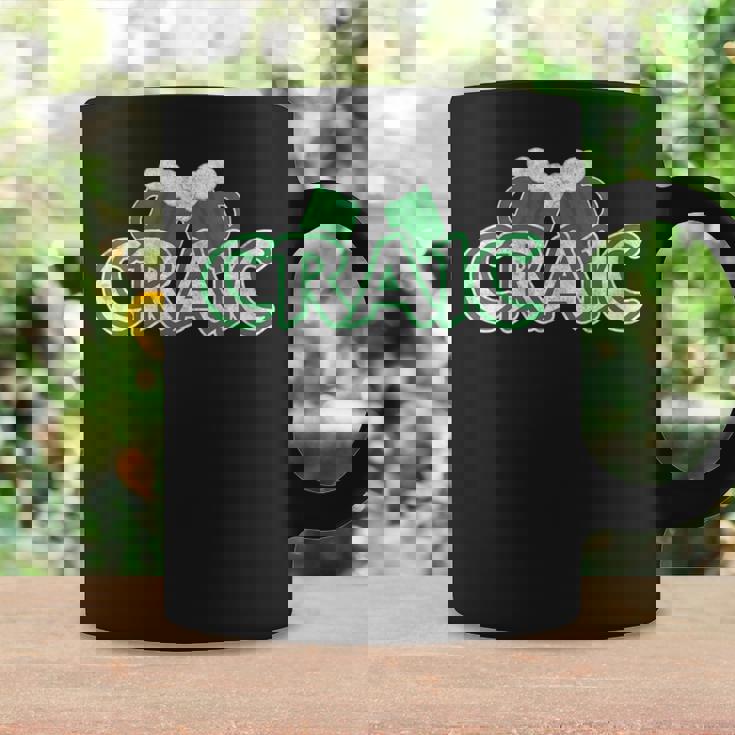 Craic Irish Culture Drinking Green Beer St Patrick's Day Coffee Mug ...