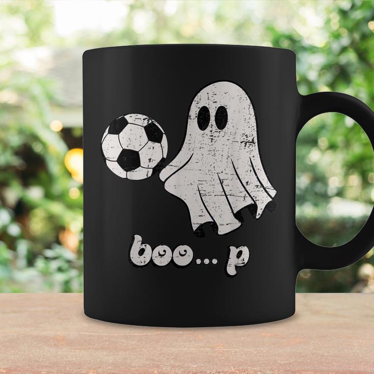 Cute Ghost Playing Football Soccer Player Halloween Costume Coffee Mug ...