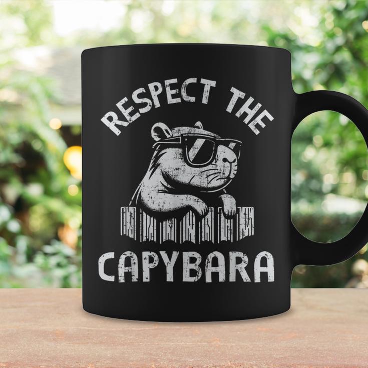 Divertido Capibara Meme Animal Zoo Retro Respeto El Capibara Taza de ...
