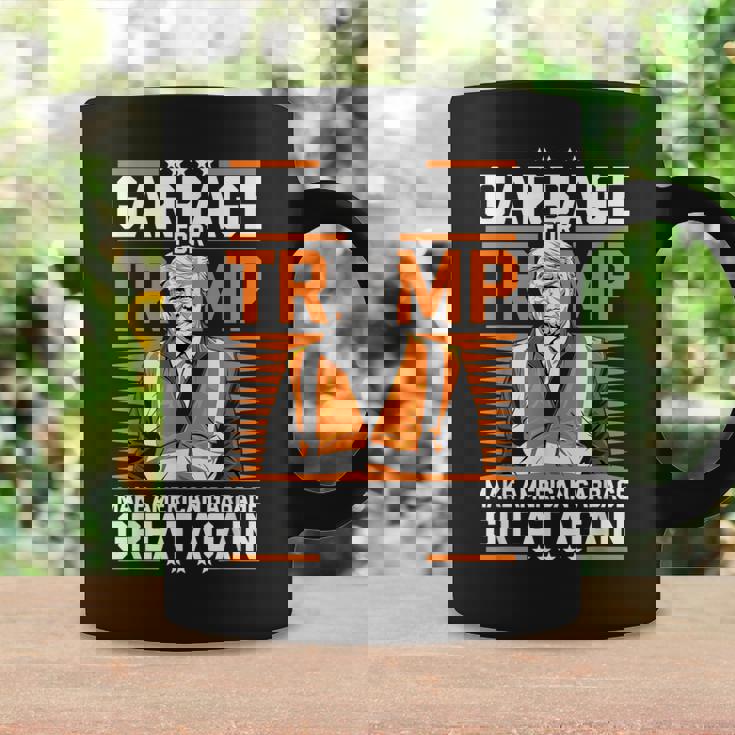 Donald Trump Garbage Orange Reflective Safety Vest Coffee Mug - Thegiftio